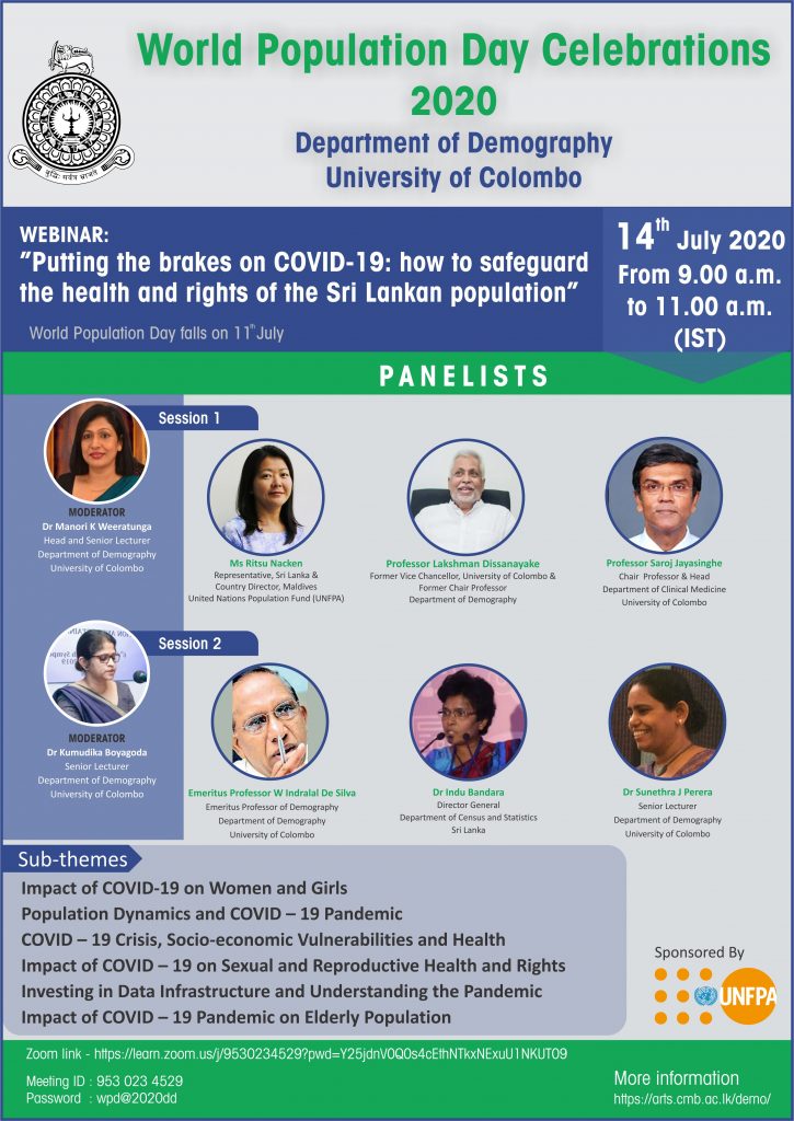 World Population Day Celebrations | Department of Demography