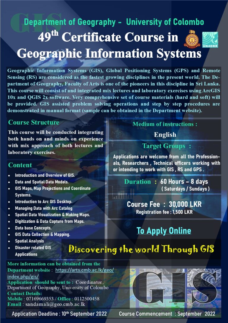 GIS Flyer with links | Department of Geography